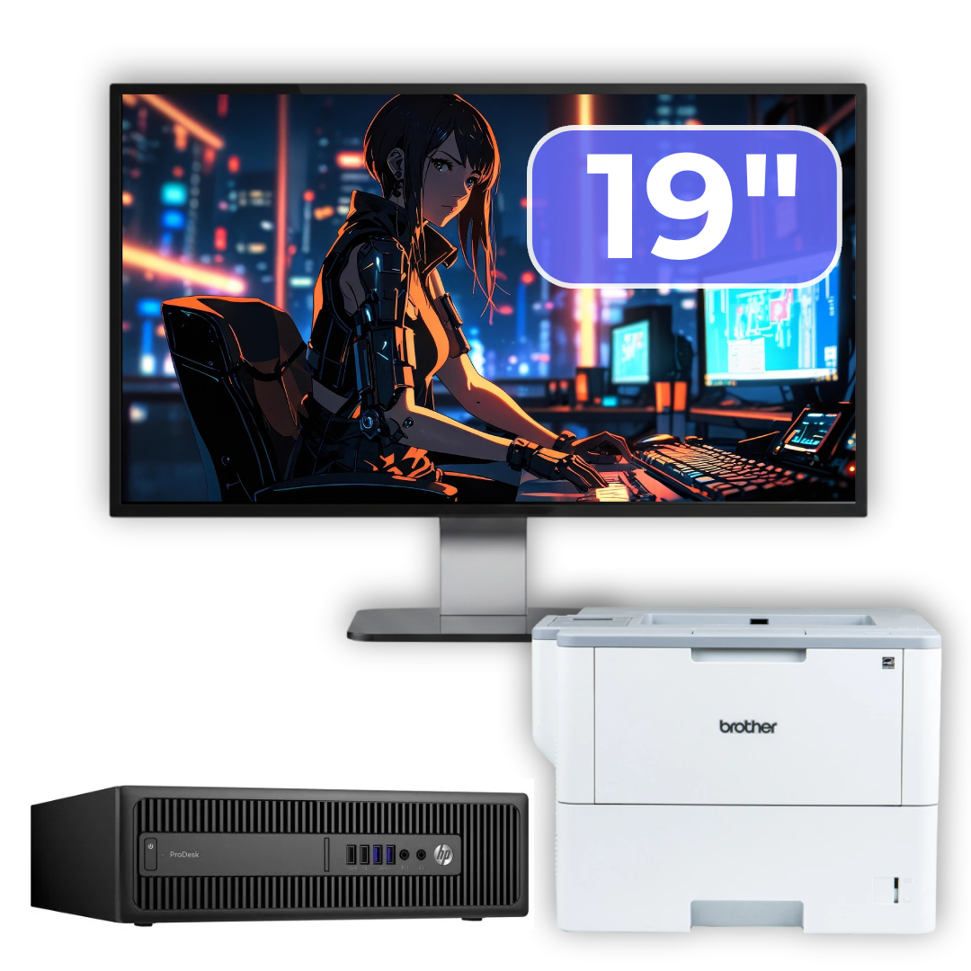 HP ProDesk 600 G2 SFF + Οθόνη 19" & εκτυπωτής Brother HL-L6300DW ...