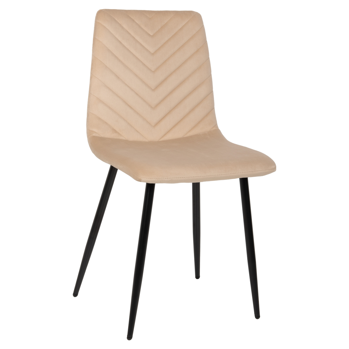 Latrell Καρέκλα Τραπεζαρίας Βελούδινη Εκρού 43x54x88εκ. HM8587.05 ...