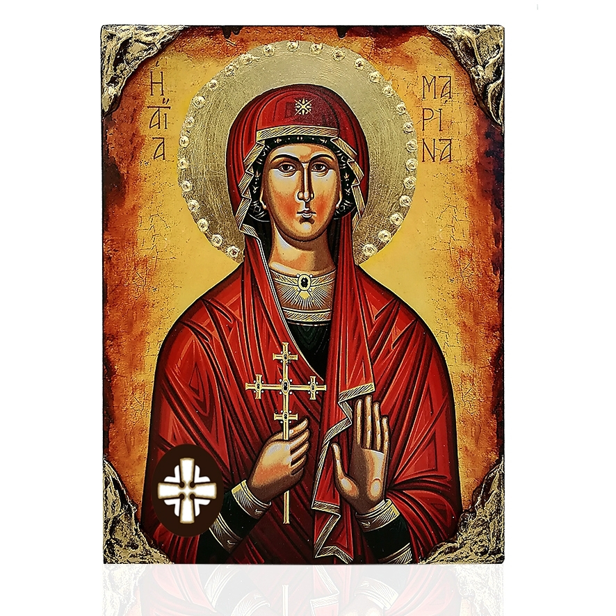 Sfânta Marina Litografie Muntele Athos 30x40 | Skroutz Romania