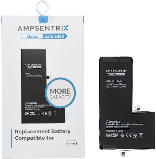 Ampsentrix Συμβατή Μπαταρία Αντικατάστασης για iPhone 11 Pro Max ...