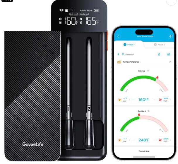 Govee Fără fir magazin online Termometru BBQ cu Ac și Bluetooth B5192 ...