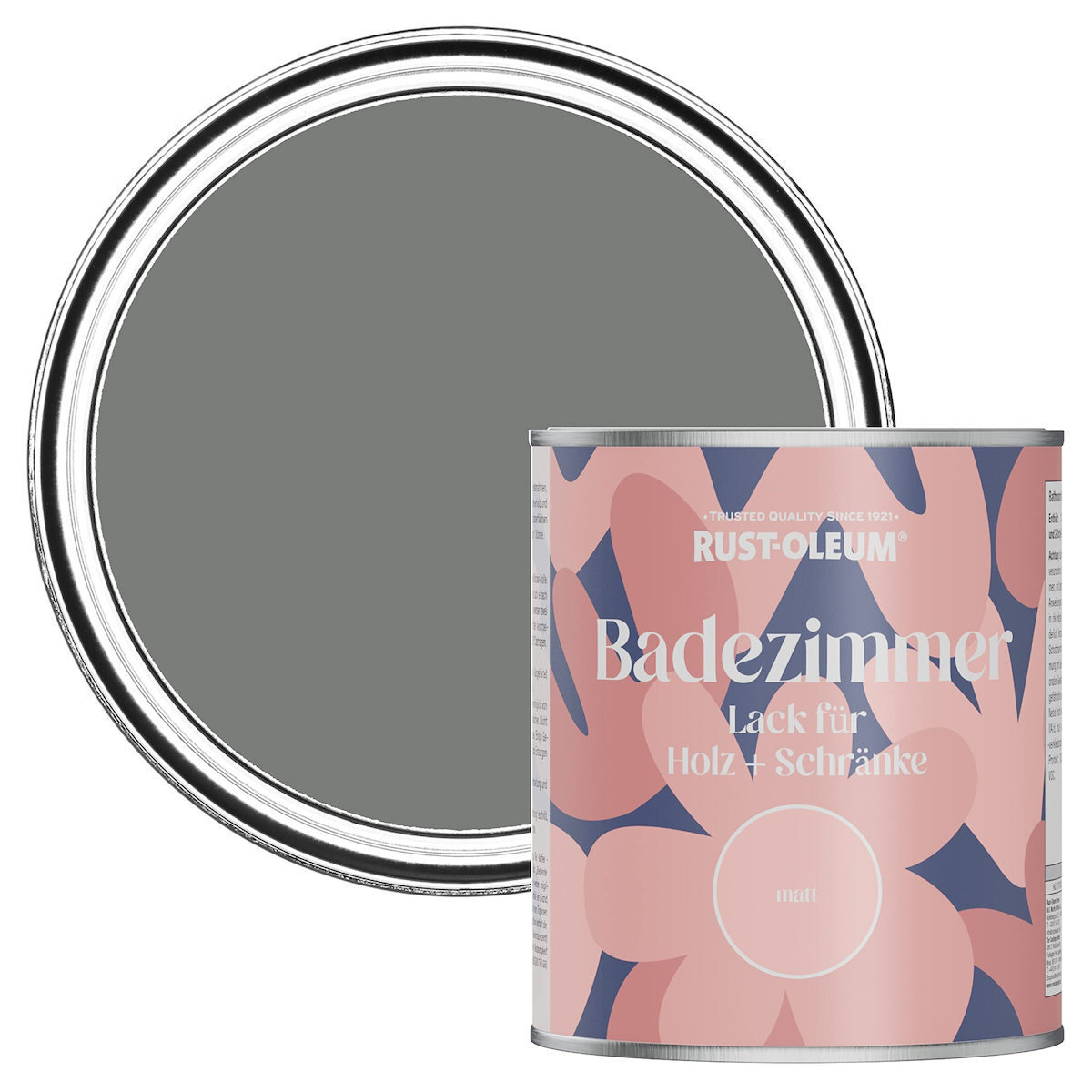 Rust-oleum Moisture-resistant Gray Bathroom Wood Cabinet Paint In Matte ...